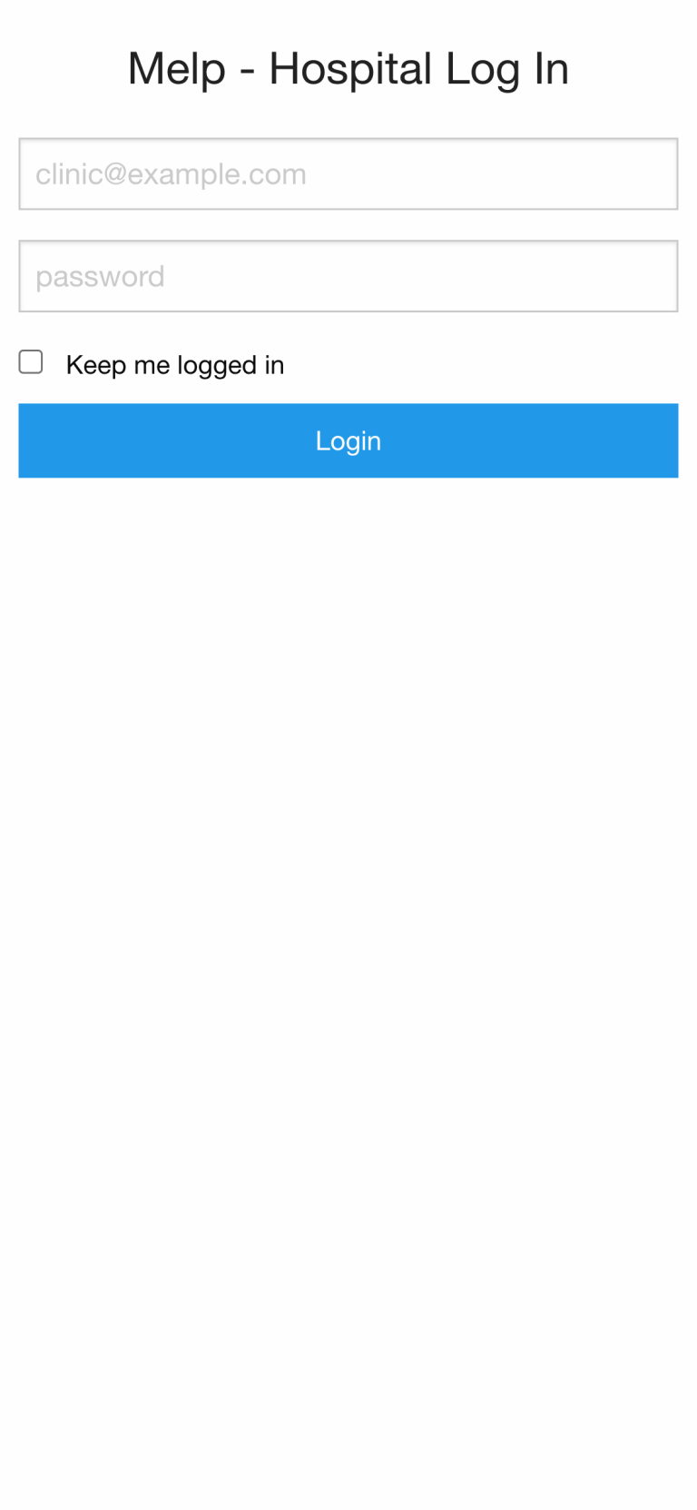 Setting up linkage between Melp questionnaire and EMRs via Bluetooth ...
